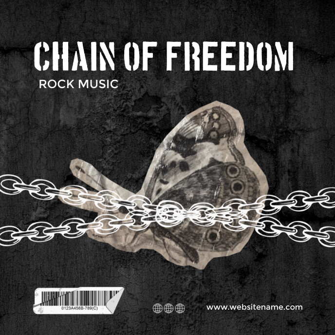 Black Album Cover Template | PosterMyWall