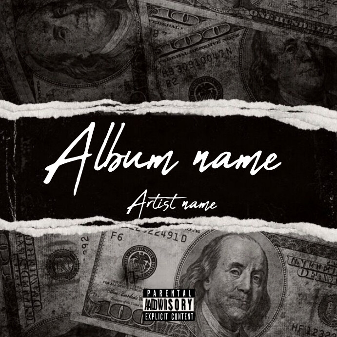 Modèle Black Album Cover Instagram Post | PosterMyWall
