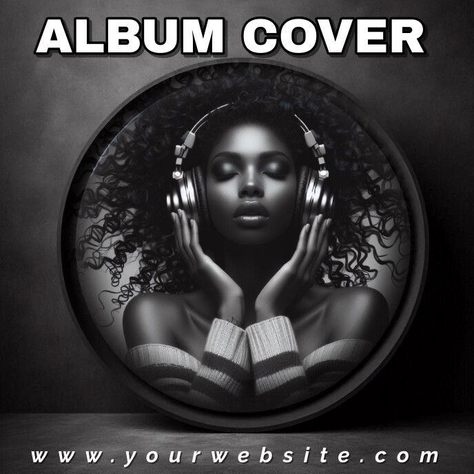 Plantilla de Black Album Cover Instagram Post | PosterMyWall