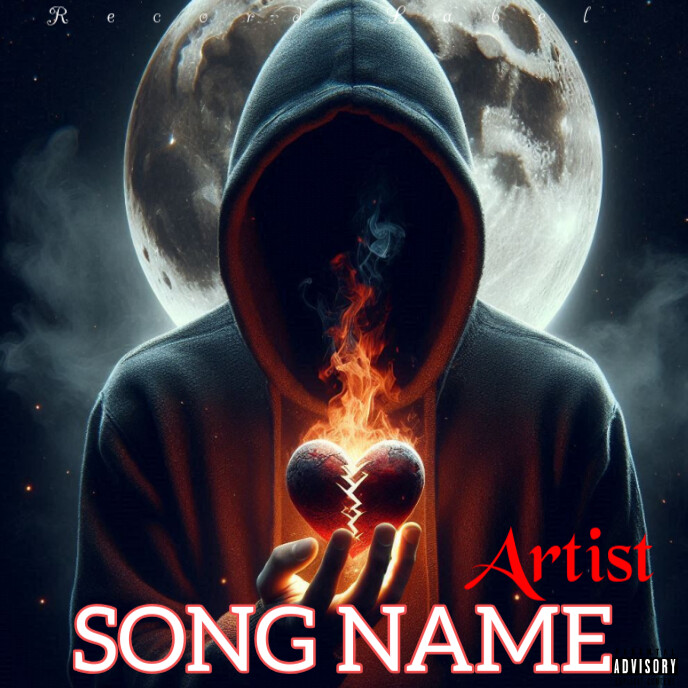 Black Albums Album Cover Template | PosterMyWall