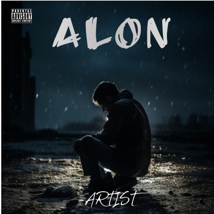 Plantilla de Black Alon Album Cover | PosterMyWall