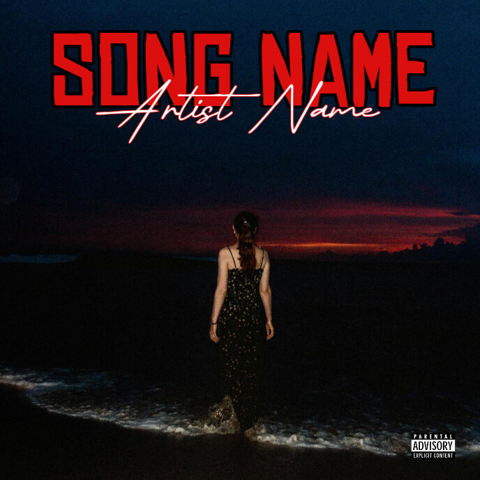 Black Alone Girl Mixtape Cover Album Cover Template | PosterMyWall