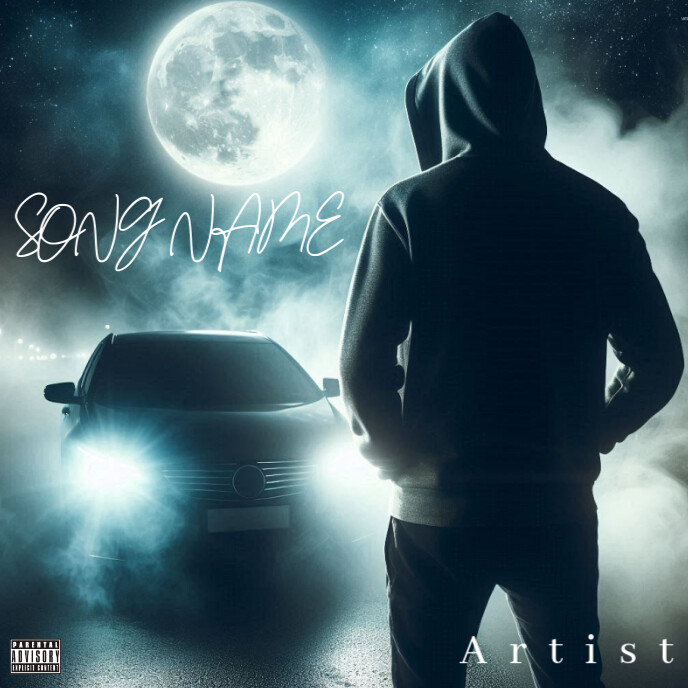 Plantilla de Black Alone Man Album Cover | PosterMyWall