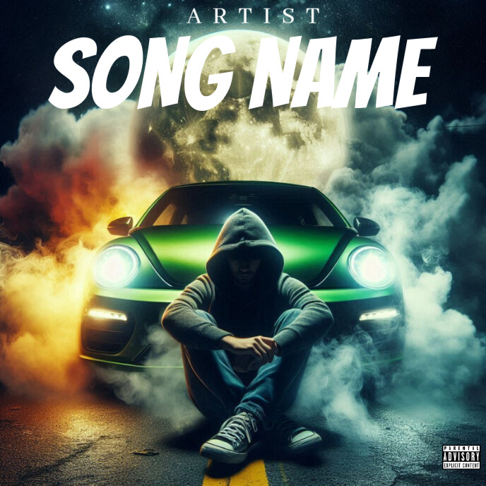 Black Alone Man Mixtape Album Cover Template | PosterMyWall