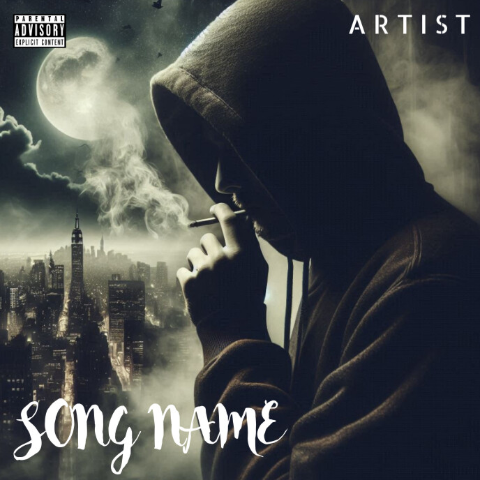 Black Alone Man Mixtape Album Cover Template | PosterMyWall