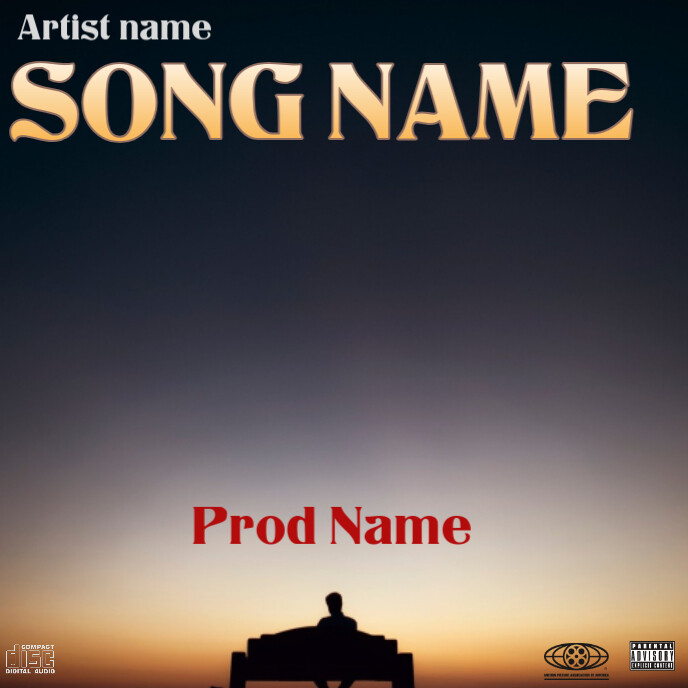 Black Alone Man Mixtape Album Cover Template | PosterMyWall