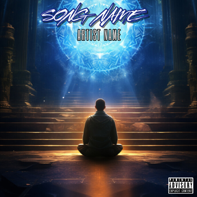 Black Alone Song Album Cover Templat | PosterMyWall