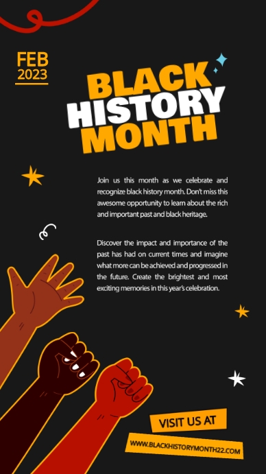 Black American History Template | PosterMyWall