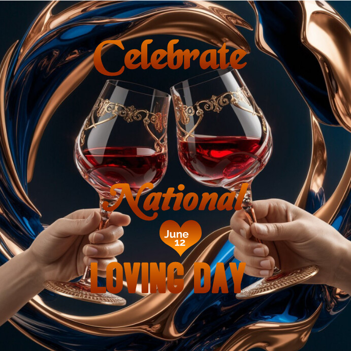 Copy of Black and gold Happy loving day | PosterMyWall