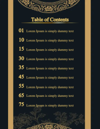 Table of Contents Template | PosterMyWall