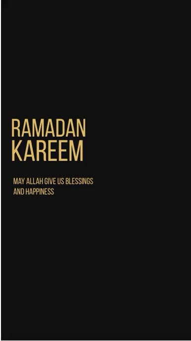 Black And Gold Ramadan Kareem design template | PosterMyWall