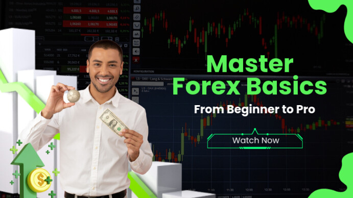 Black and Green Modern Forex Trading YouTube Thumbnail Template ...