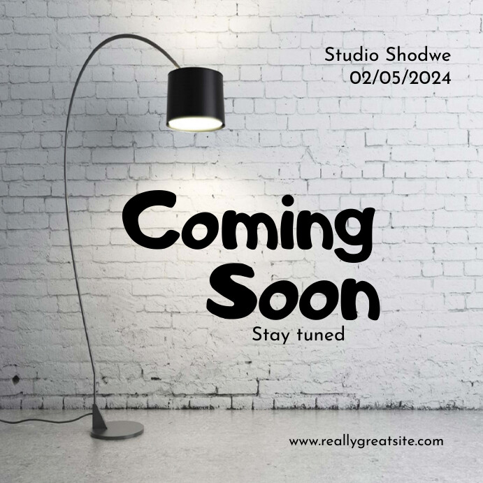 Black And Grey Grunge Photo Coming Soon Insta Template | PosterMyWall