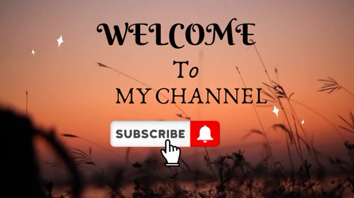 Black and Orange Minimalist Welcome To My Cha Template | PosterMyWall