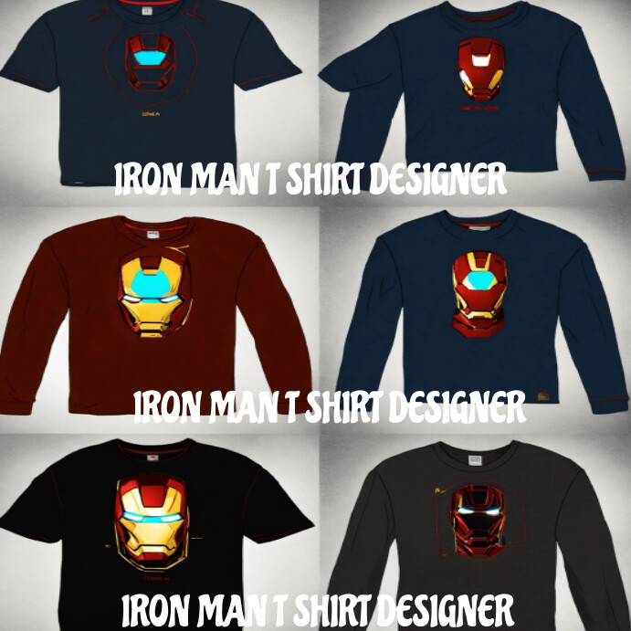 BLACK AND RED , GREEN IRON MAN T SHIRT INSTA Template | PosterMyWall