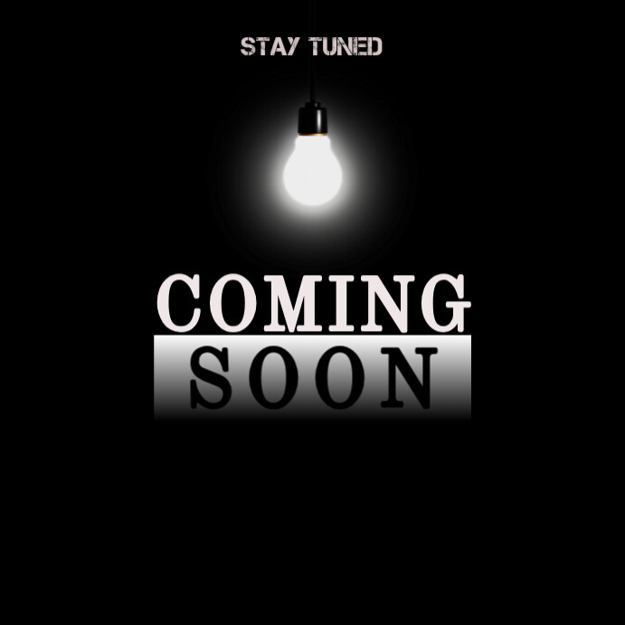 Copy of Black And White Coming Soon Instagram Post | PosterMyWall