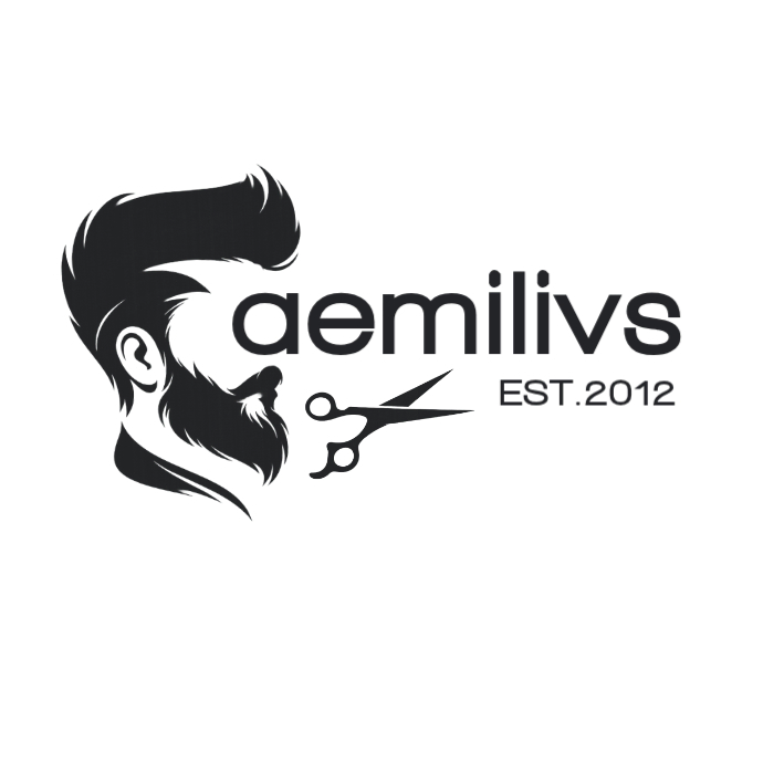 Black and white Editable Modern Barber Shop Logo Template – Haircut ...