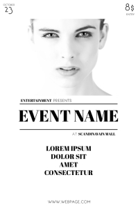 Black and white Event Flyer Template | PosterMyWall