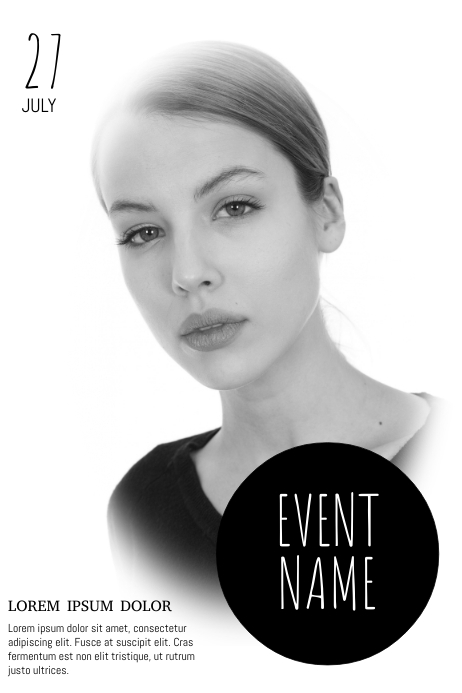 Black and White Event Flyer Template | PosterMyWall
