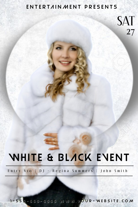 Black and White Event Template | PosterMyWall
