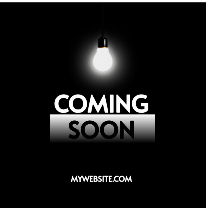 Black and White Minimalist Coming Soon Instagram Post Templat ...