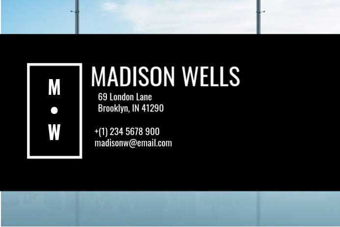 Modèle Black And White Modern Address Label | PosterMyWall