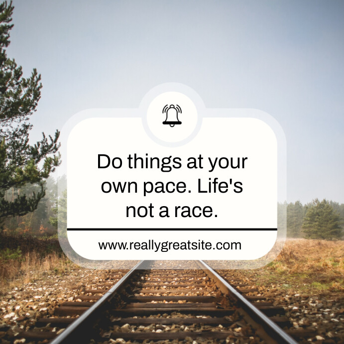 Black and White Modern Quote Reminder Template | PosterMyWall