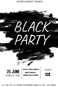 Black event flyer template | PosterMyWall