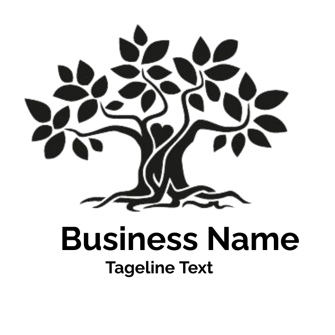 Copy of Black and white pharmacy tree logo | PosterMyWall