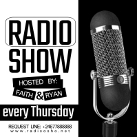 BLACK AND WHITE RADIO SHOW POSTER (1) Template | PosterMyWall