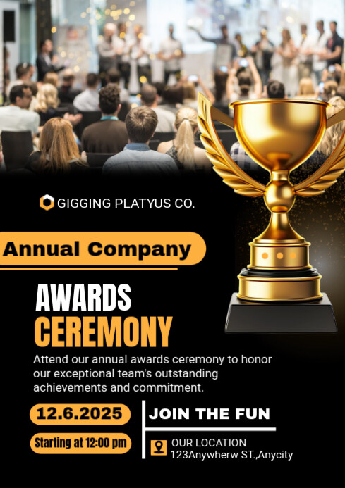 Copy of Black Awards Ceremony A4 | PosterMyWall