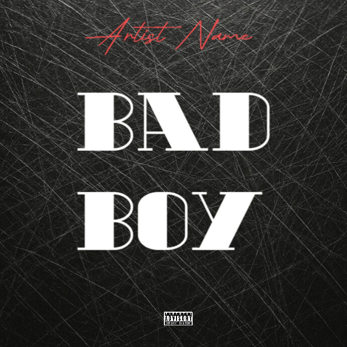 Black Bad Boy Mixtape Rap Cover Album Cover Template | PosterMyWall