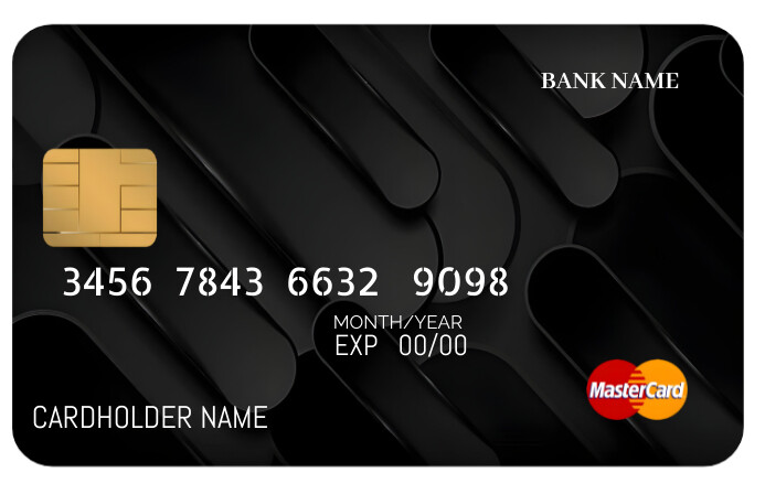 Plantilla de BLACK BANK ATM CREDIT DEBIT CARD | PosterMyWall