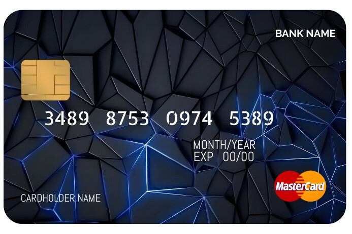 BLACK BANK CREDIT DEBIT ATM CARD Template | PosterMyWall