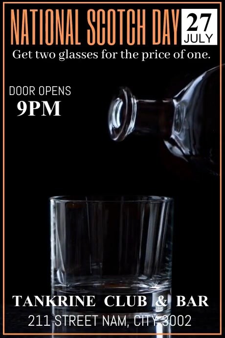 Black Bar And Lounge Ads Poster Template | PosterMyWall