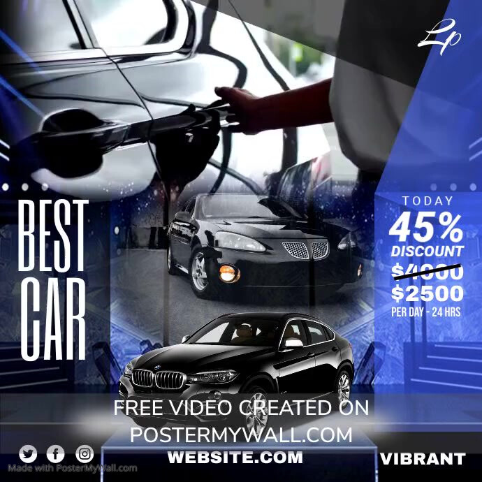 Copy of Black Best Car Instagram Post | PosterMyWall