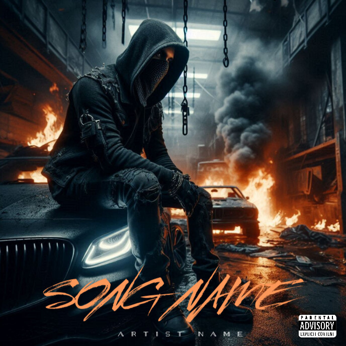 Black Best Cover Album Music Art Trap Mixtape Rap Album Cover Template ...