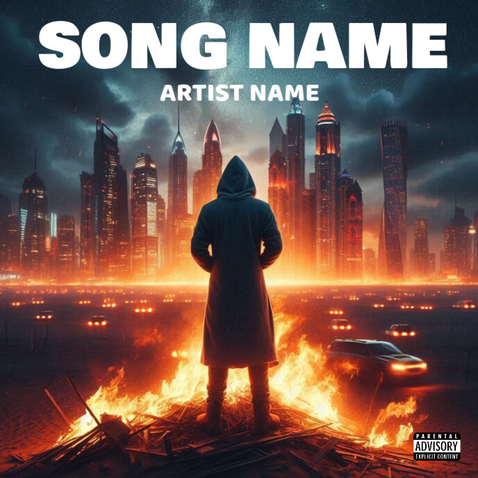 Black Best Cover Album Music Art Trap Mixtape Rap Album Cover Template ...