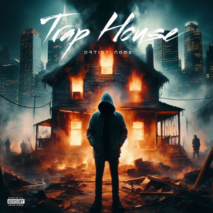 Black Best Cover Album Music Art Trap Mixtape Rap Album Cover Template ...