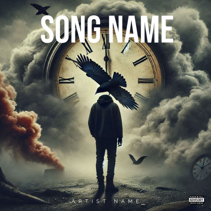 Black Best Cover Album Music Art Trap Mixtape Rap Album Cover Template ...