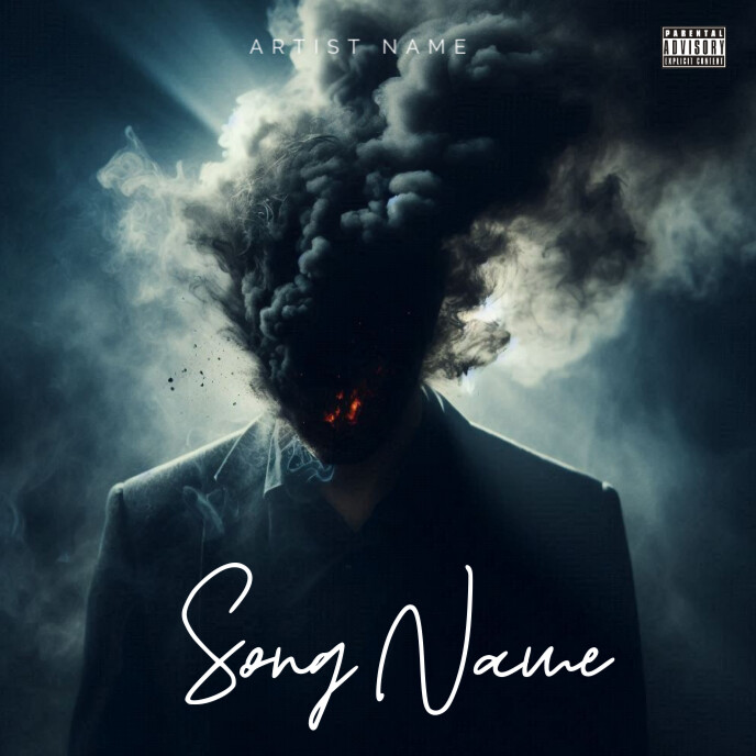 Black Best Cover Album Music Art Trap Mixtape Rap Album Cover Template ...