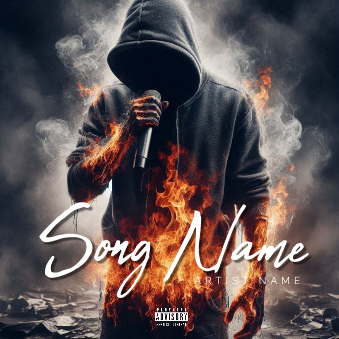 Black Best Cover Album Music Art Trap Mixtape Rap Album Cover Template ...