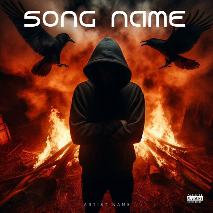 Black Best Cover Album Music Art Trap Mixtape Rap Album Cover Template ...