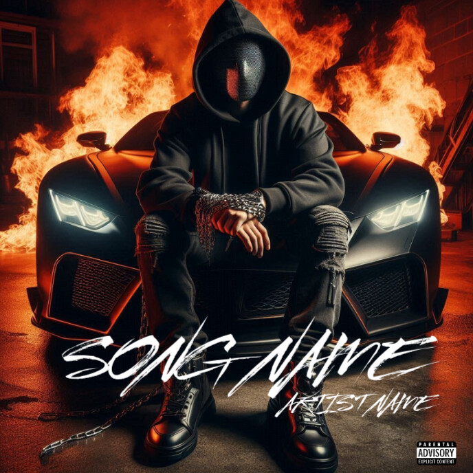 Black Best Cover Album Music Art Trap Mixtape Rap Album Cover Template ...