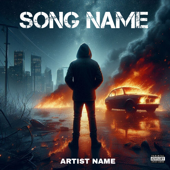 Black Best Cover Album Music Art Trap Mixtape Rap Album Cover Template ...