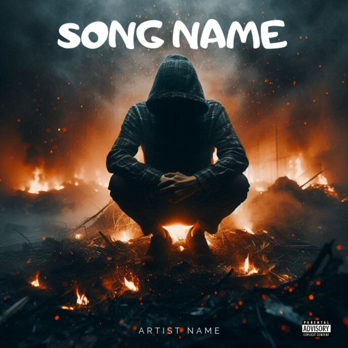 Black Best Cover Album Music Art Trap Mixtape Rap Album Cover Template ...