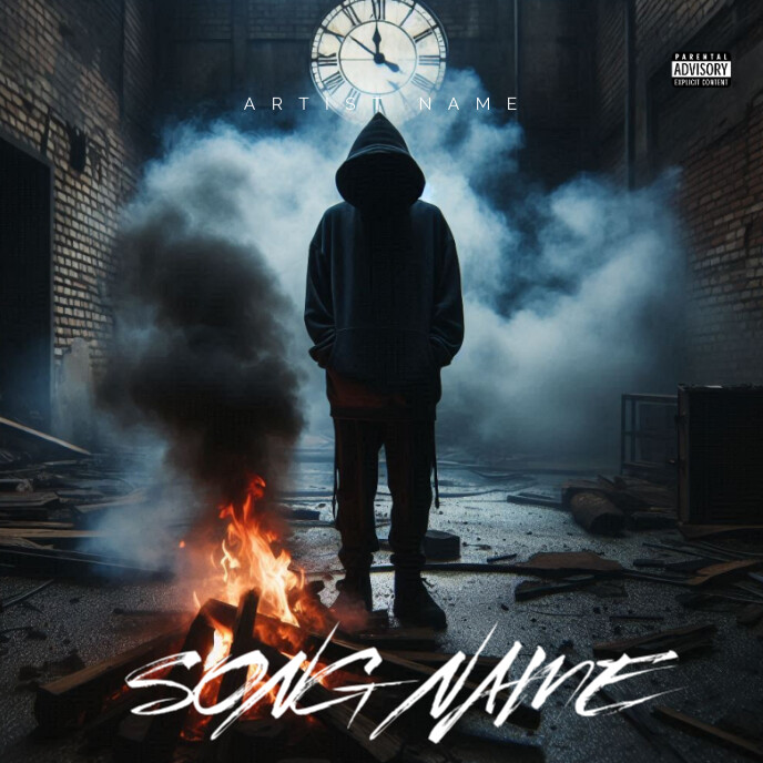 Black Best Cover Album Music Art Trap Mixtape Rap Album Cover Template ...