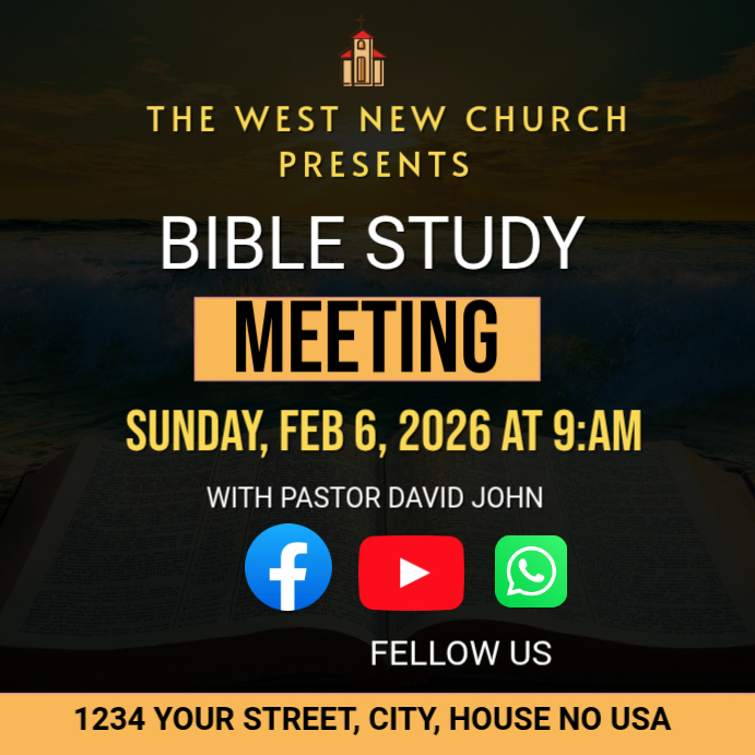 Black Bible Study Meeting Instagram Post Template | PosterMyWall
