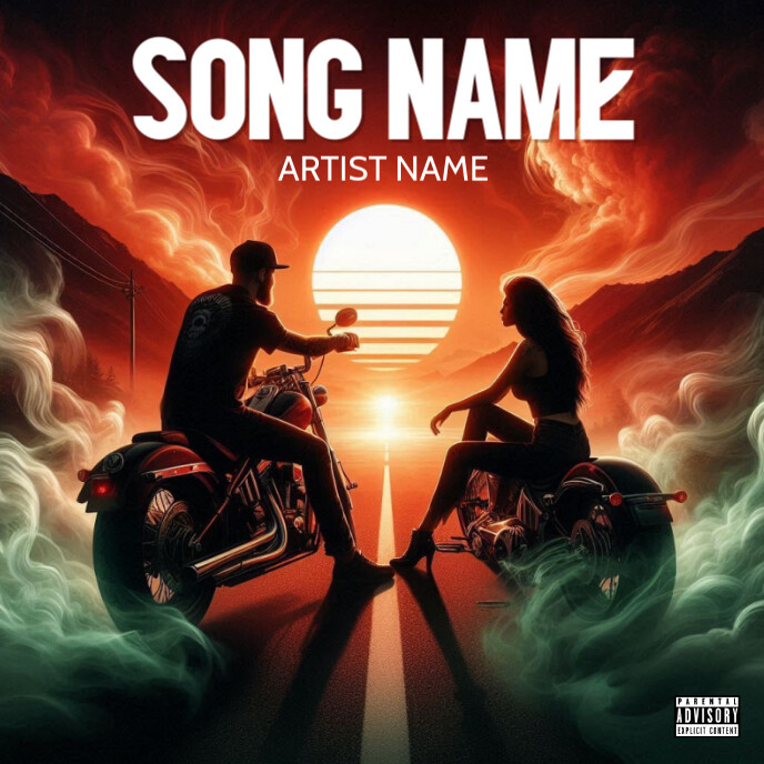 Black Bike Song Mixtape Album Cover Artwork Album Cover Template ...