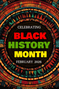 Black Black History Month Celebration Poster Template | PosterMyWall